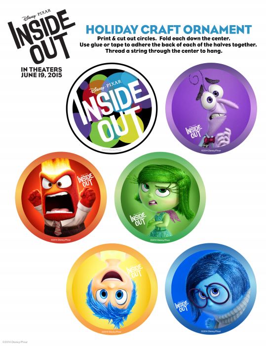 “Inside Out” Themed Holiday Activities! | Disneyways